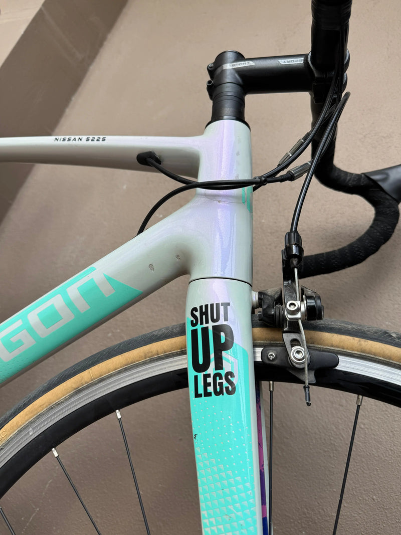 'SHUT UP LEGS' Jens Voight Motivational Bike Top Tube Premium Vinyl ...